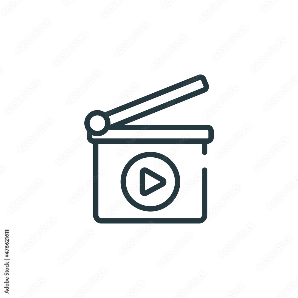 thin line icon. cinema, video linear icons from india concept isolated ...