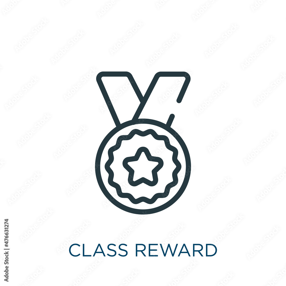 class reward thin line icon. award, best linear icons from signs ...