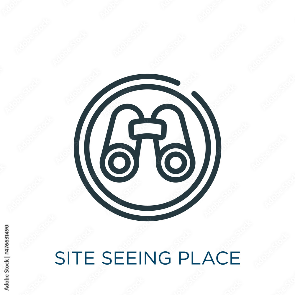 site seeing place thin line icon. city, simple linear icons from signs ...