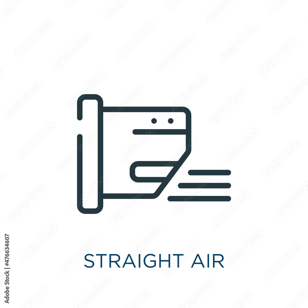 straight air thin line icon. plane, business linear icons from ...