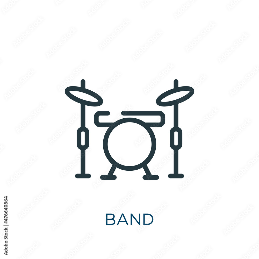 band thin line icon. equipment, elastic linear icons from ultimate ...