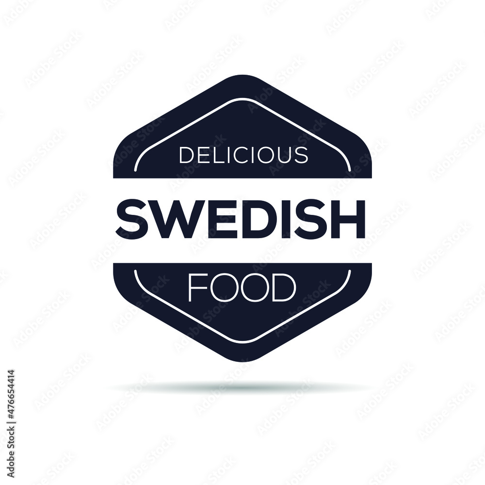 Vetor de Creative (Swedish food) logo, sticker, badge, label, vector ...
