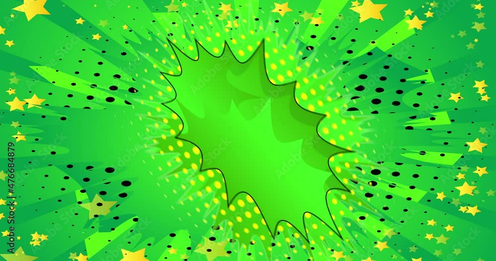 Comic Book Background. Motion poster. 4k animated Comics moving ...