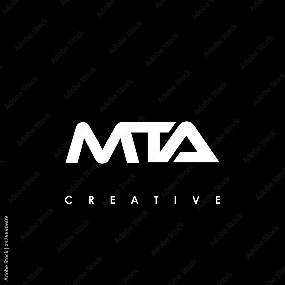 MTA Letter Initial Logo Design Template Vector Illustration Stock ...
