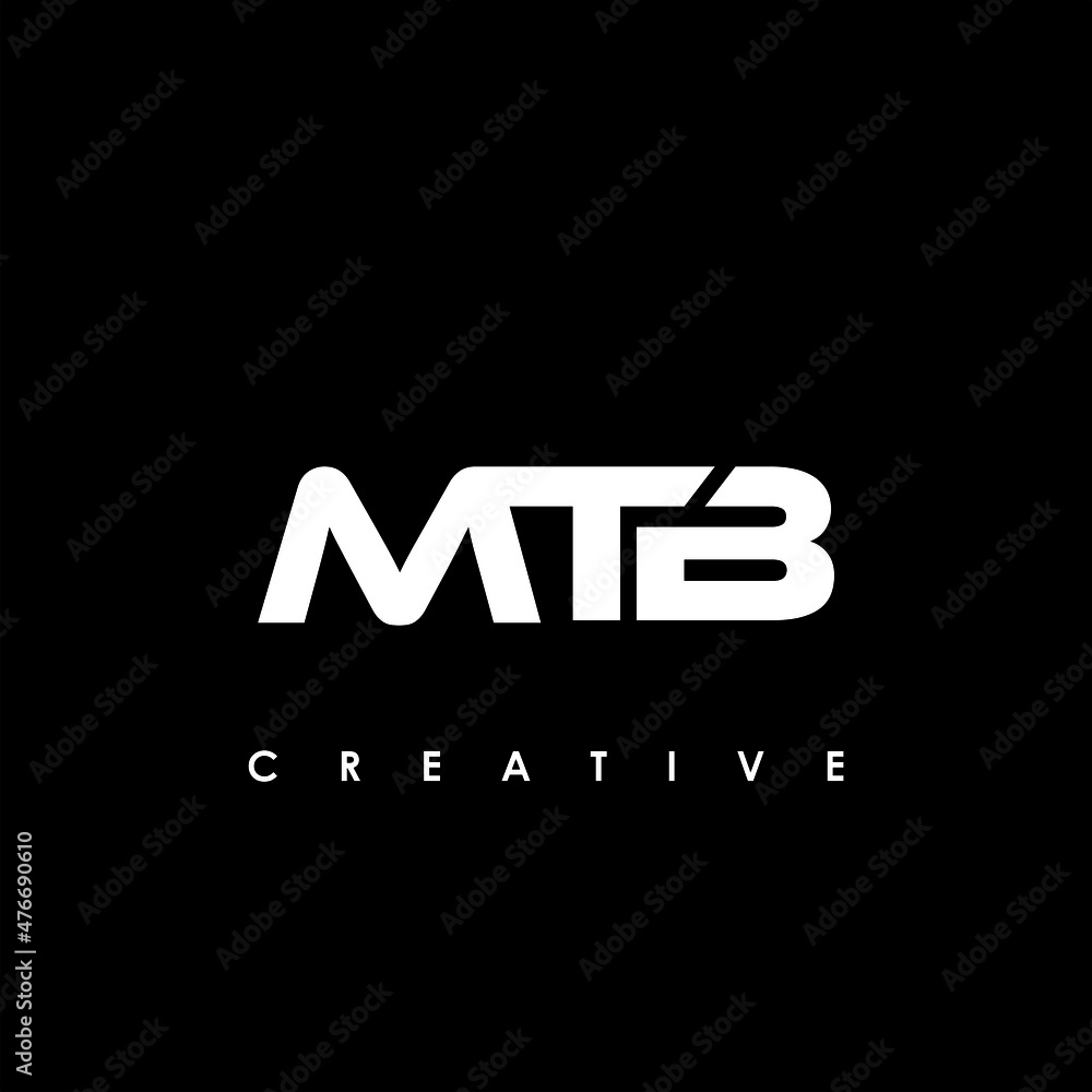 MTB Letter Initial Logo Design Template Vector Illustration Stock ...