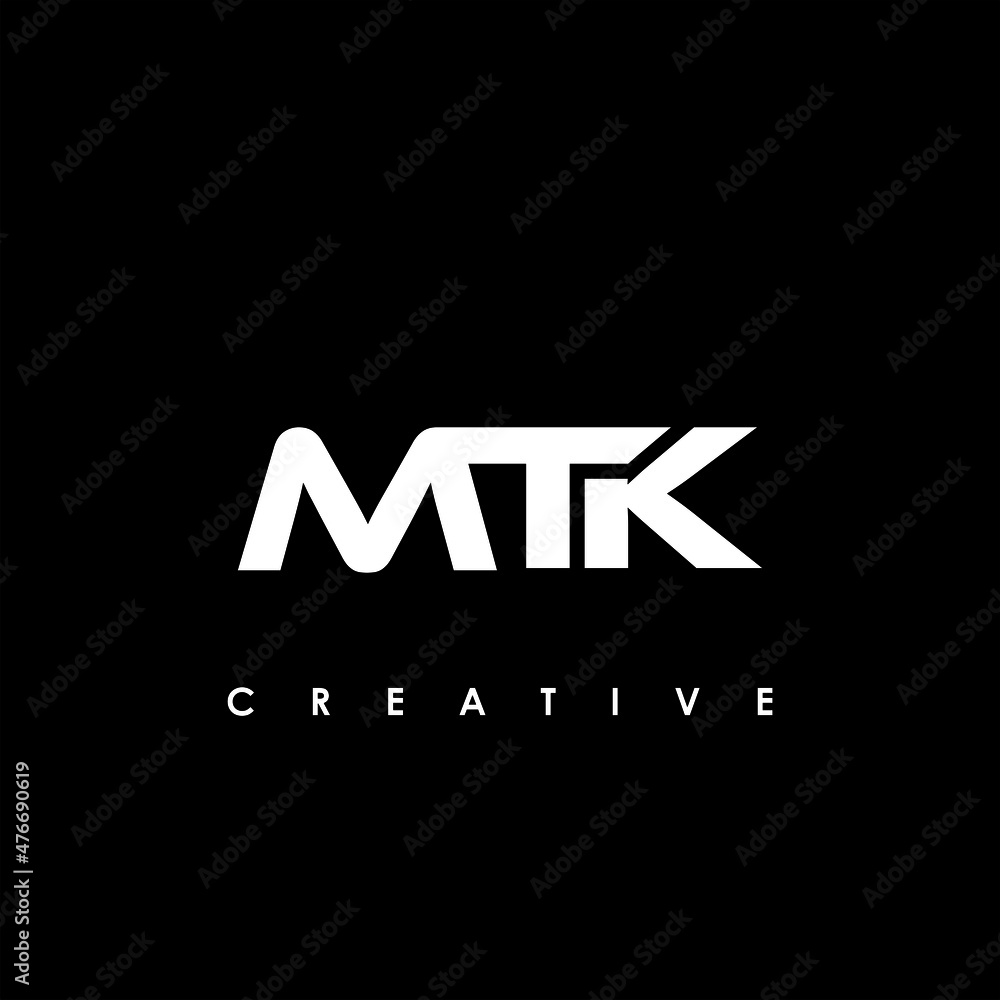 MTK Letter Initial Logo Design Template Vector Illustration Stock ...