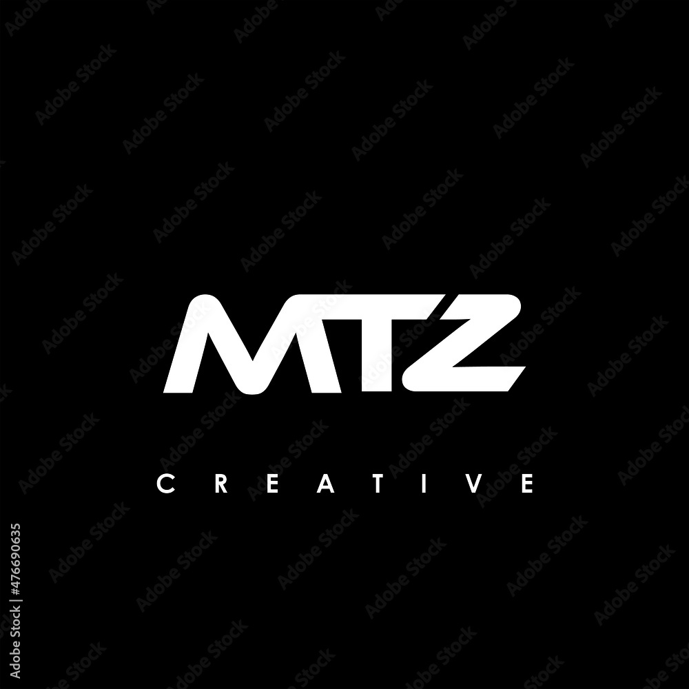 MTZ Letter Initial Logo Design Template Vector Illustration Stock ...