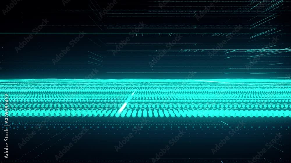 Geometric mesh from 3d render of web textures in space. Cyber ...