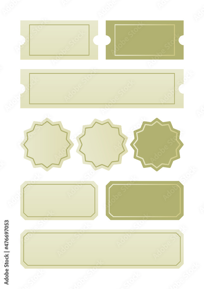 Name tag labeling system (C) Stock Vector | Adobe Stock