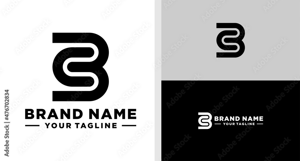 BC LOGO MONOGRAM BOLD SIMPLE EDITABLE Stock Vector | Adobe Stock