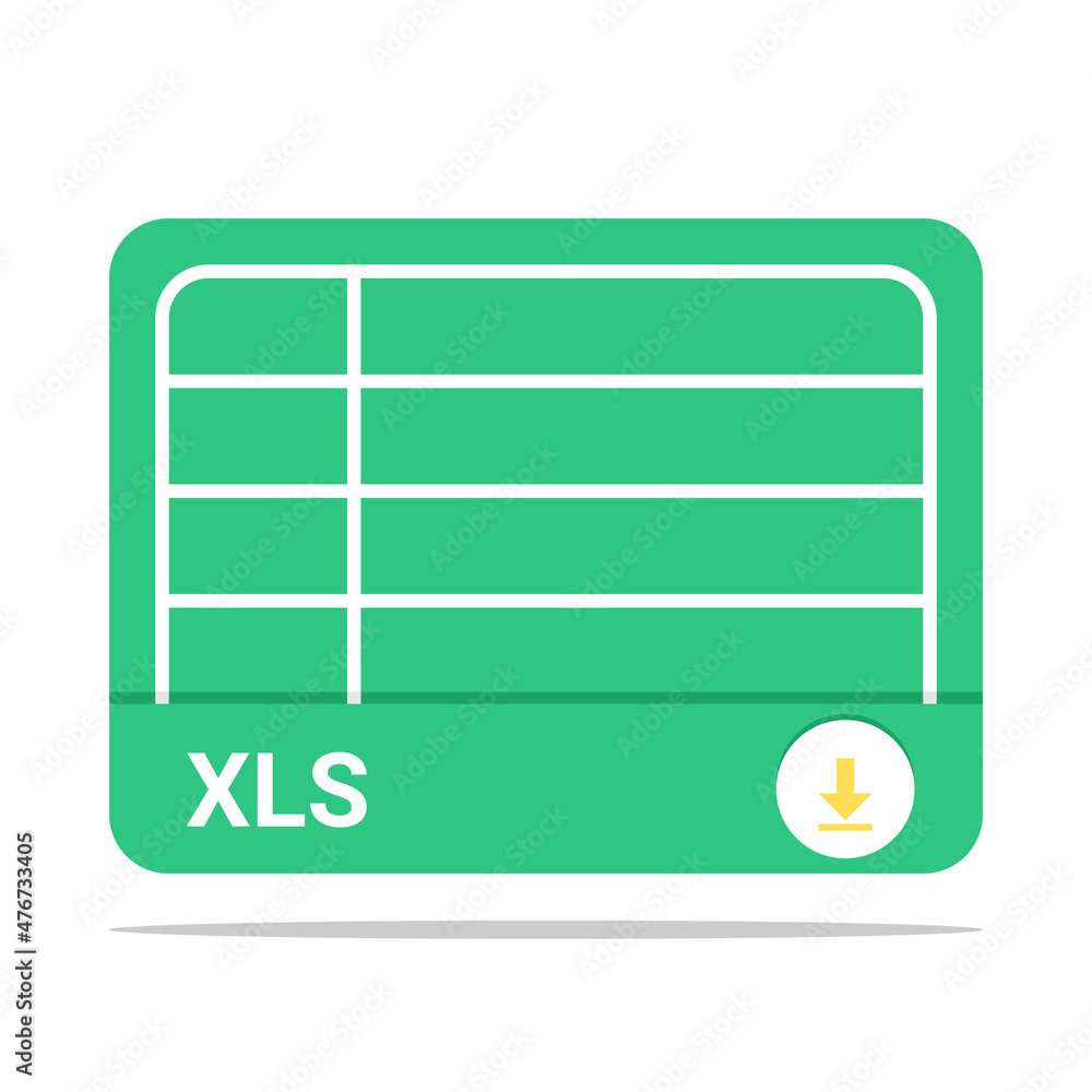 Vector Of Download Spreadsheet Icon Xls Or Xlsx File Format Vector
