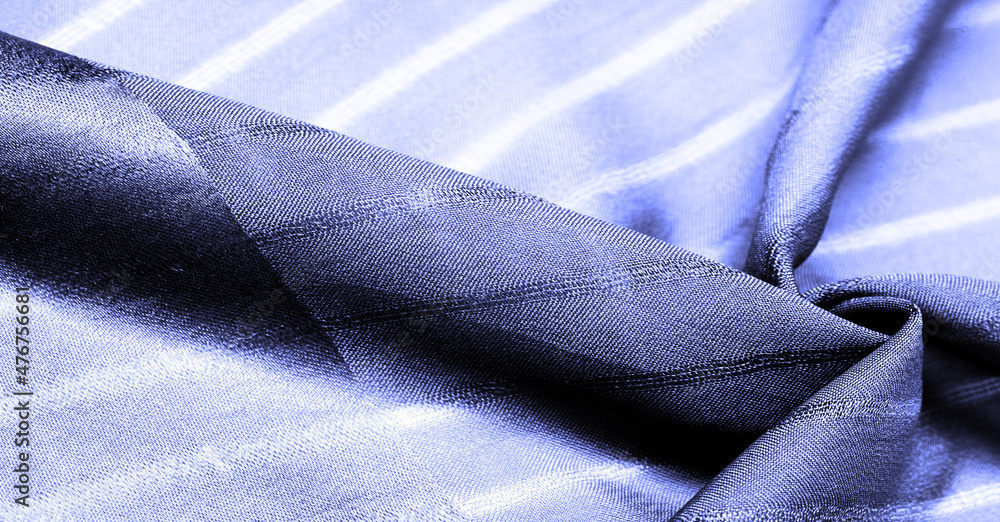 simple blue fabric with lines. The lines formed by the extraction of ...