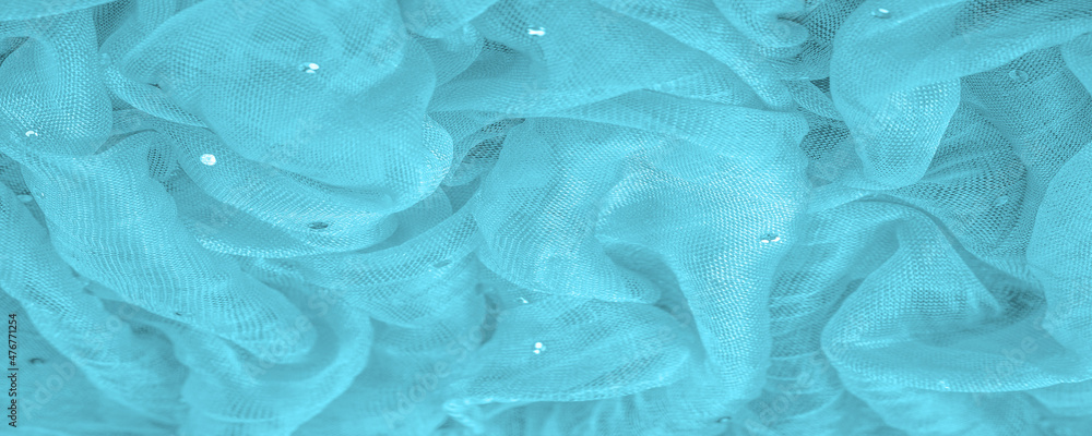 transparent blue fabric with color glitter, known for its library of ...