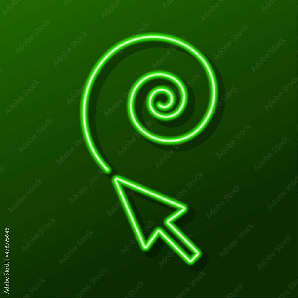 cursor neon sign, modern glowing banner design, colorful modern design ...