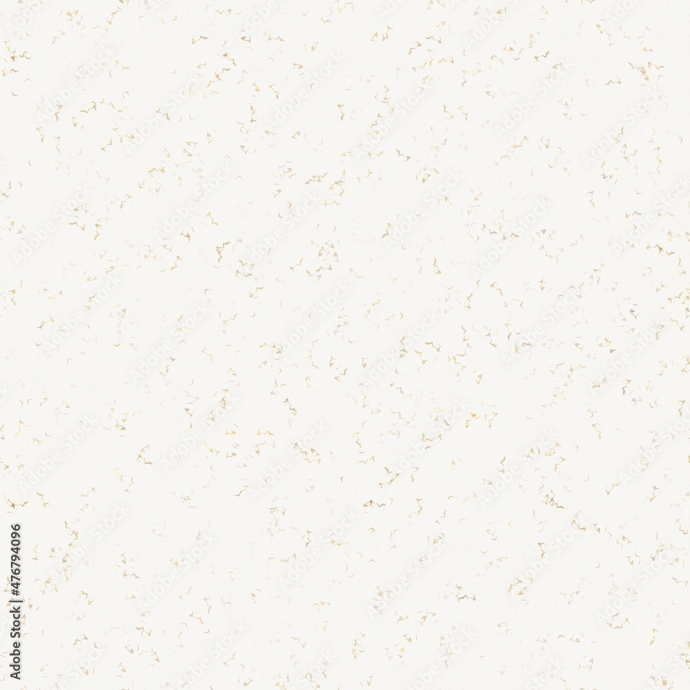 Handmade white gold metallic rice sprinkles paper texture. Seamless ...