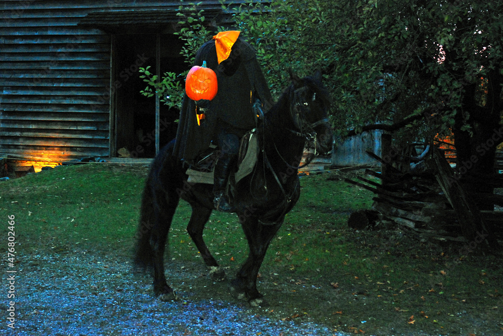 The headless horseman, part of the Legend of Sleepy Hollow by ...