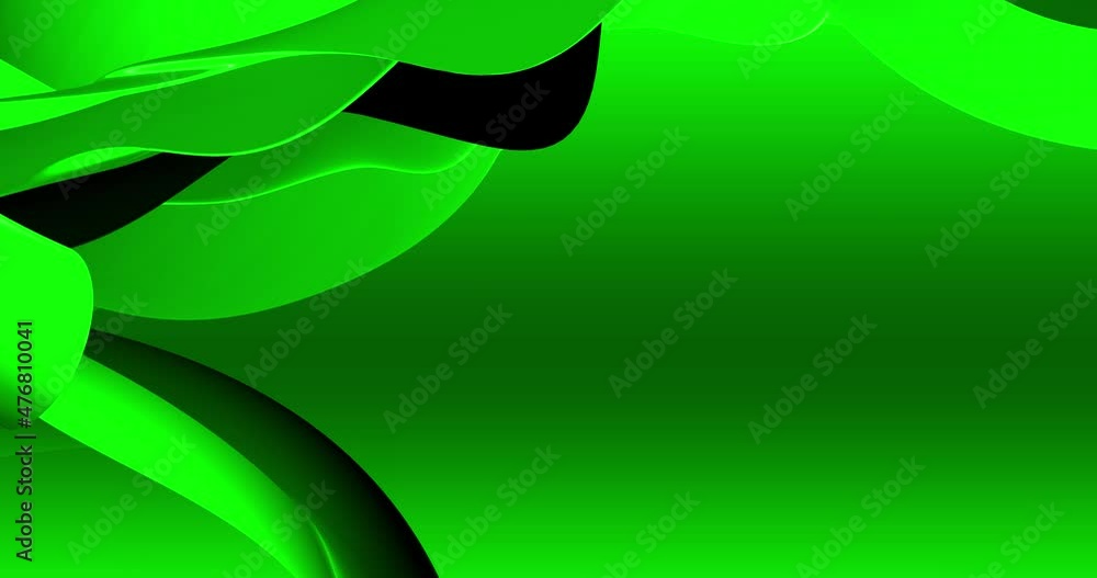 looped footage. Abstract light green background with dynamic green 3d ...