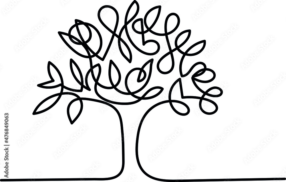 TREE vector illustration. TREE CLIP ART Stock Vector | Adobe Stock