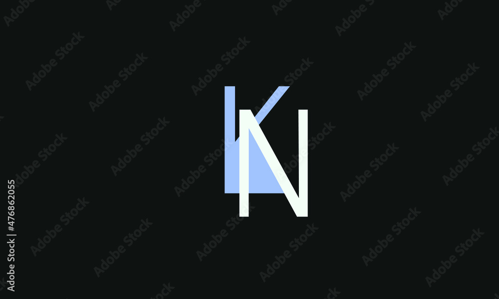 Alphabet letters Initials Monogram logo KN, NK, K and N Stock Vector ...