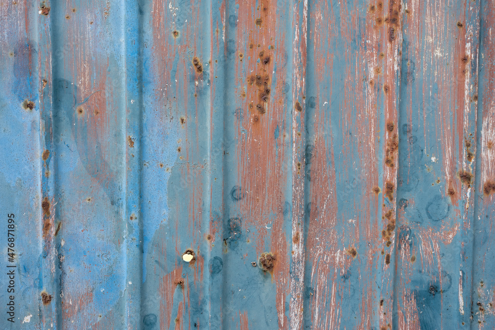 Metal light blue textured. Corroded metal background. Rusted blue ...