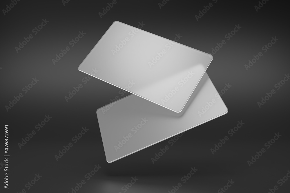 Transparent business card blanks to showcase your card design. Stock ...