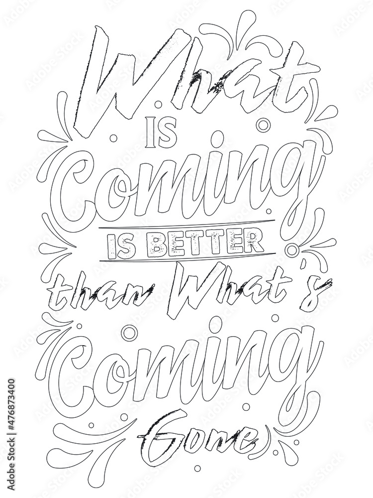 motivational Quotes coloring page .love Quotes coloring page. Stock ...