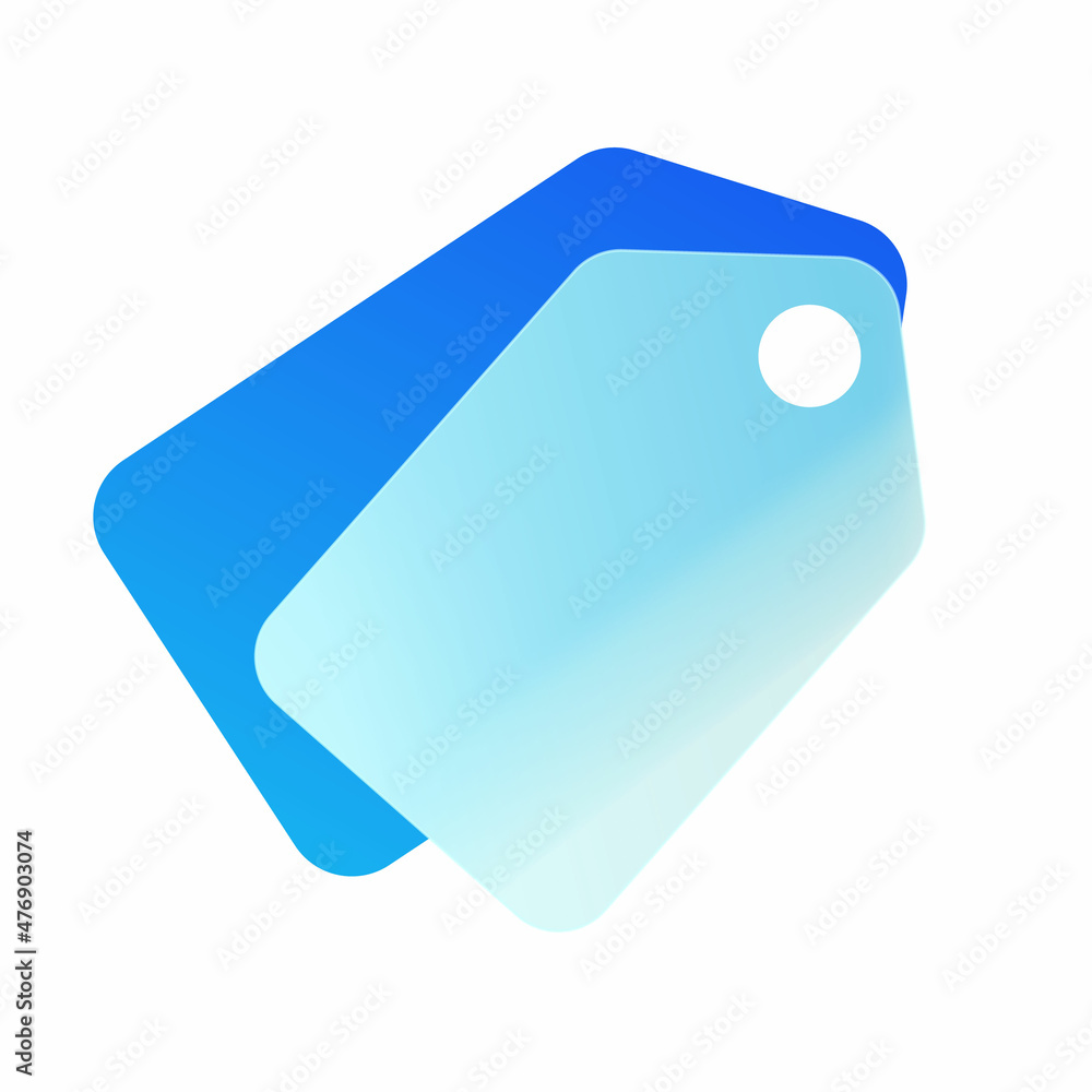 Vector modern trend icon in the style of glassmorphism with gradient ...