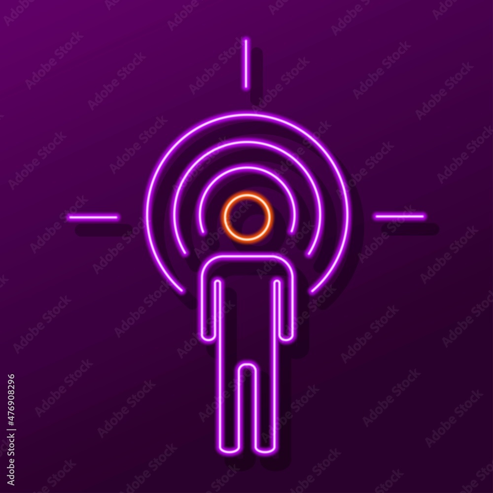 target neon sign, modern glowing banner design, colorful modern design ...