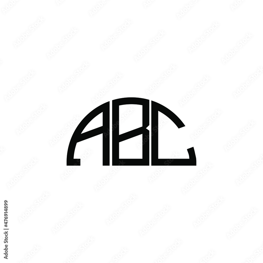 ABC letter logo design on white background. ABC creative initials ...