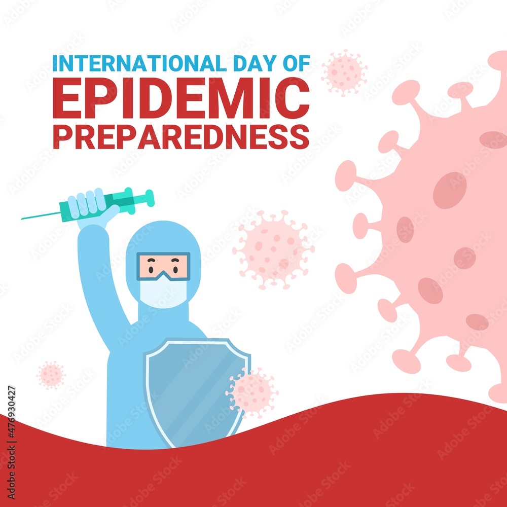 vector illustration, medical personnel using PPE (Personal protective equipment), with corona ...