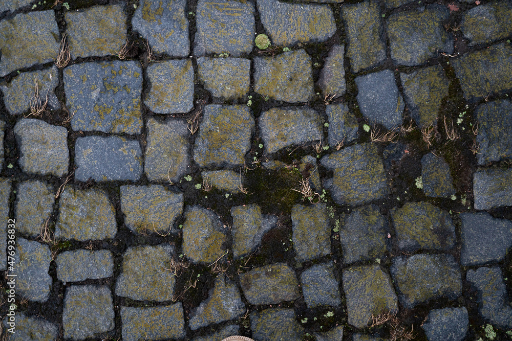 Background image of detailed texture of old paving stones Stock Photo ...