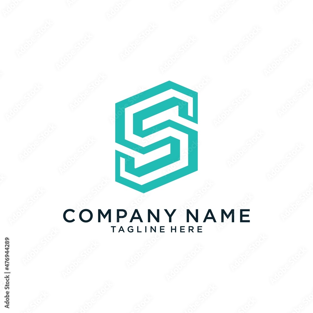 Initial letter S vector logo design concept. Stock Vector | Adobe Stock