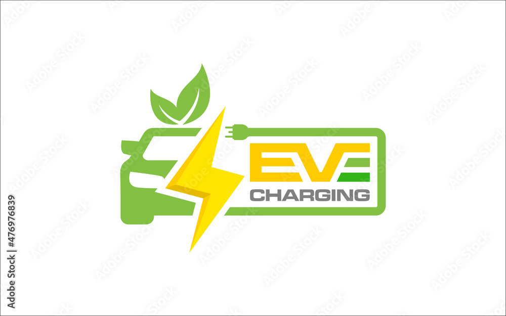 Illustration vector graphic of modern electric charging car Logo Design ...