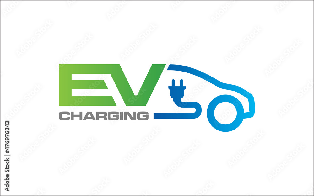 Illustration vector graphic of modern electric charging car Logo Design ...