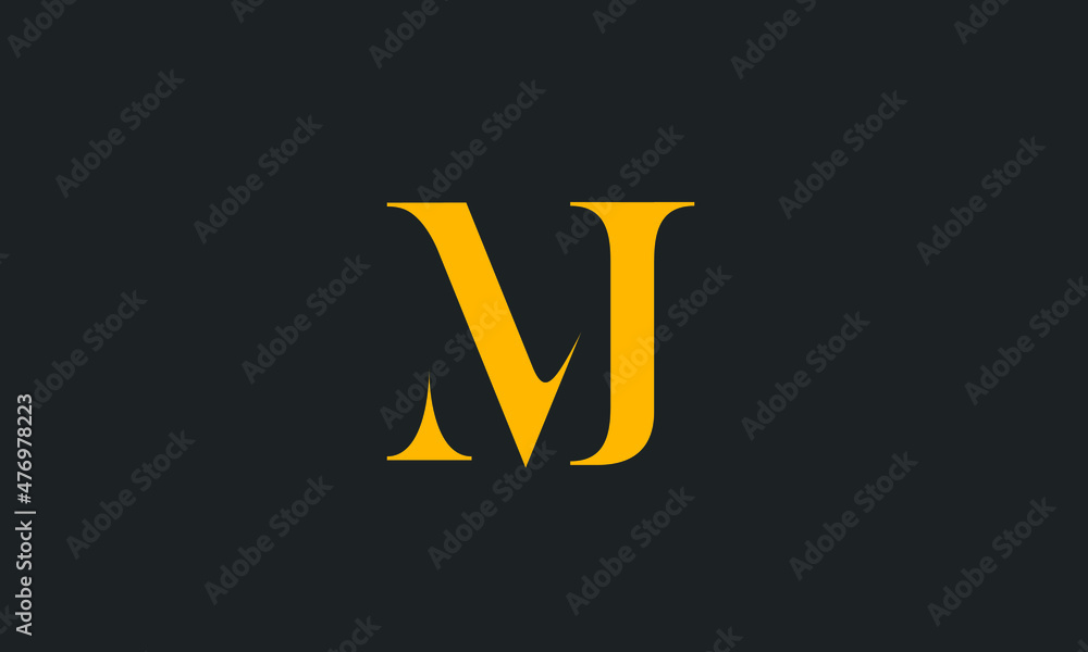 Alphabet letters Initials Monogram logo MJ, JM, M and J Stock Vector ...