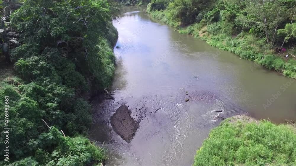 Riverine or river islands formed due to massive inundation and flooding ...