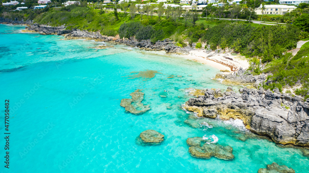 Drone Photography of Bermuda Landscapes and Ocean Stock Photo | Adobe Stock
