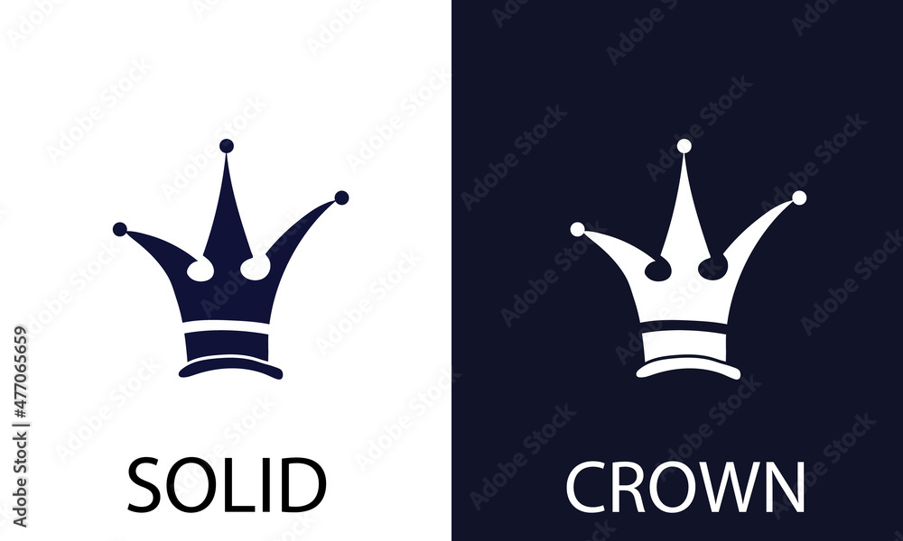 The crown of the ruler of the state is executed in a solid style. A ...