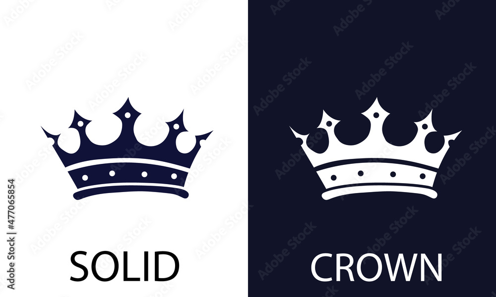 The crown of the ruler of the state is executed in a solid style. A ...