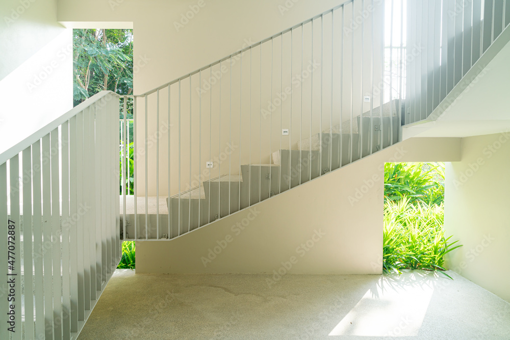 beautiful stair step and handrail Stock Photo | Adobe Stock
