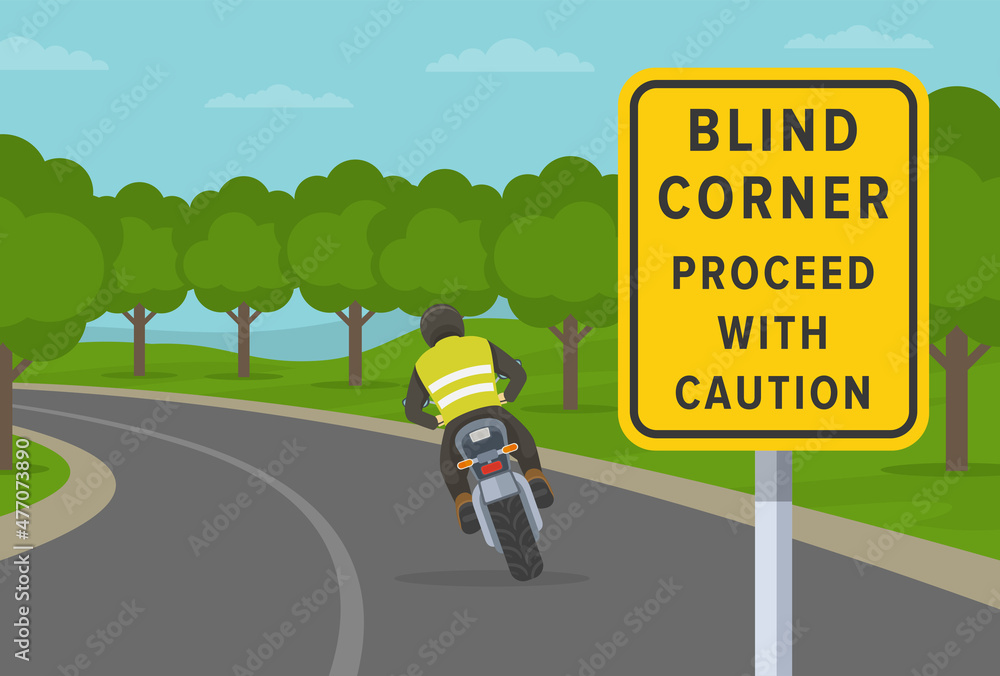 Proceed With Caution Road Sign