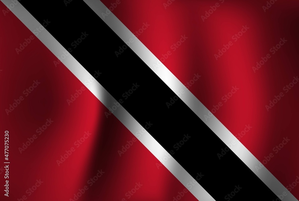Trinidad and Tobago Flag Background Waving 3D. National Independence ...