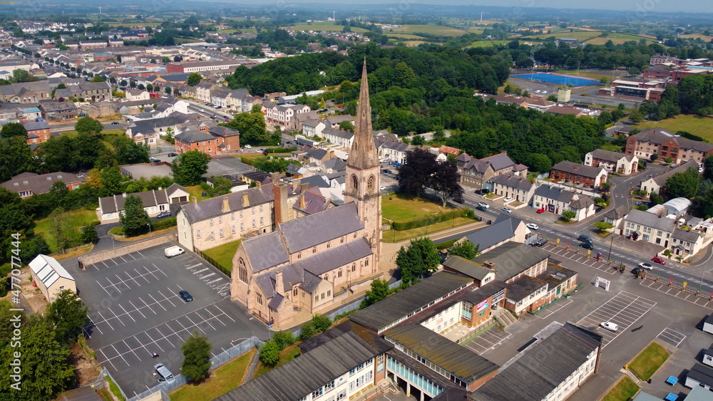 Aerial Photo of Holy Trinity Church Cookstown County Tyrone Northern ...