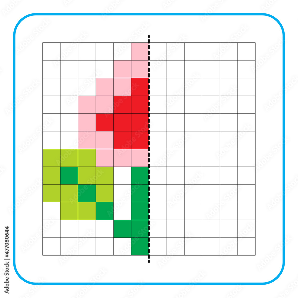Symmetry Worksheets With Grids