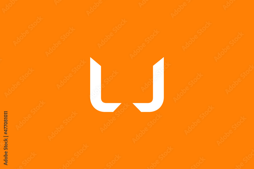 New and Modern U letter with minimalistic look. Professional artwork ...