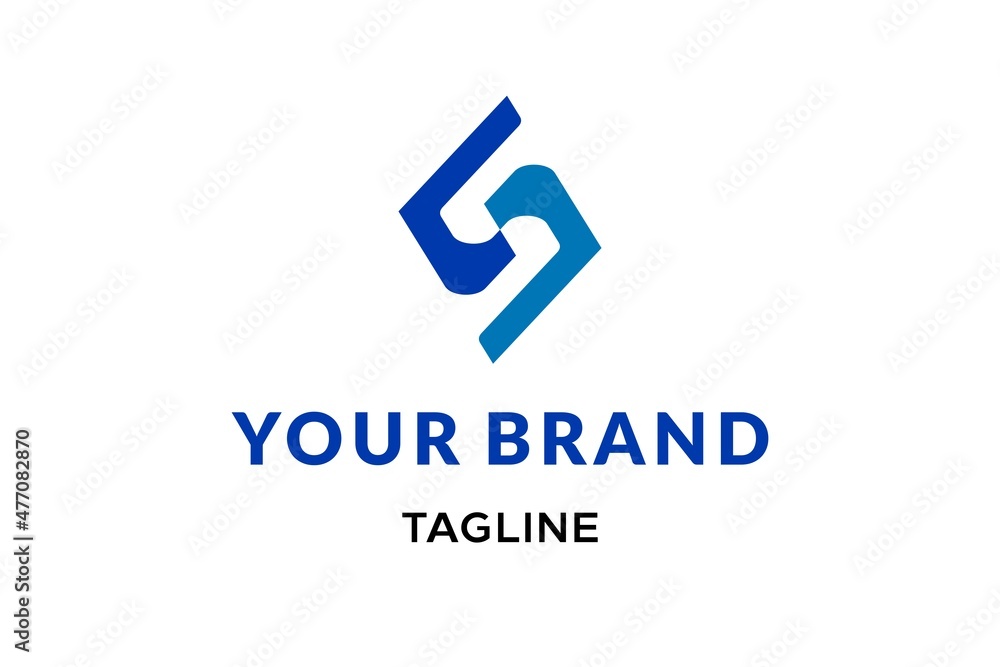 S Modern Logo Stock Vector | Adobe Stock