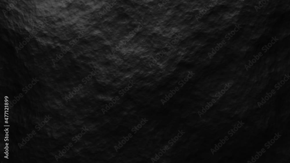 Black Animated 3D Organic Background. Matte Surface With Fluid Ripple ...
