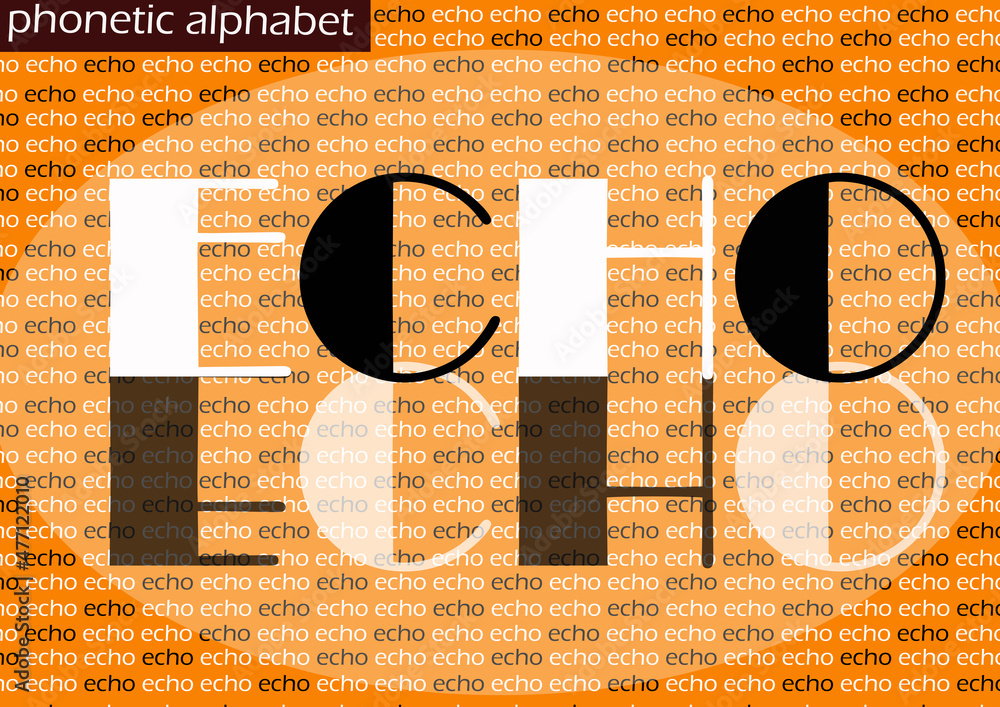 E (echo) wallpaper background phonetic alphabet design for decoration ...