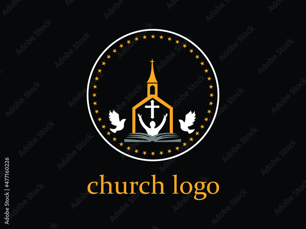 church logo design - EPS 10 Stock Vector | Adobe Stock