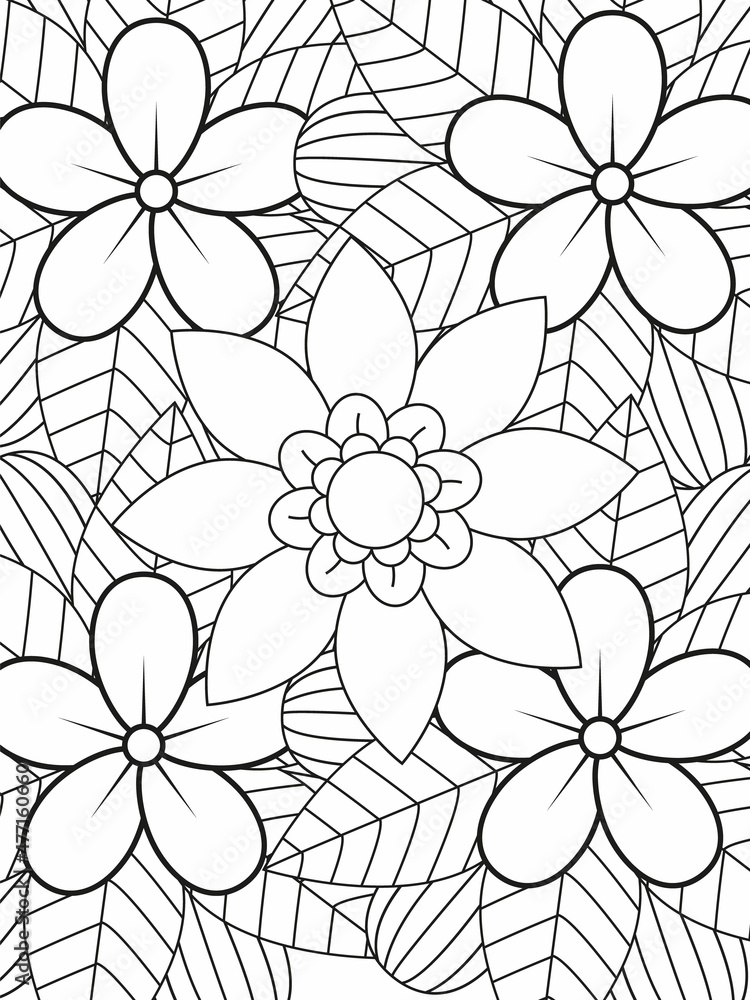 Zentangle Flower Garden
